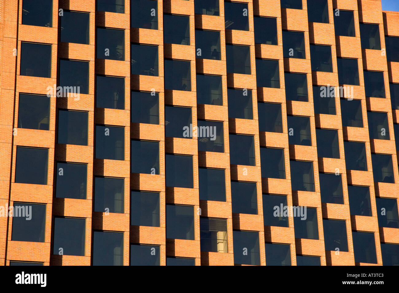 A modern office building window facade in San Francisco, California ...