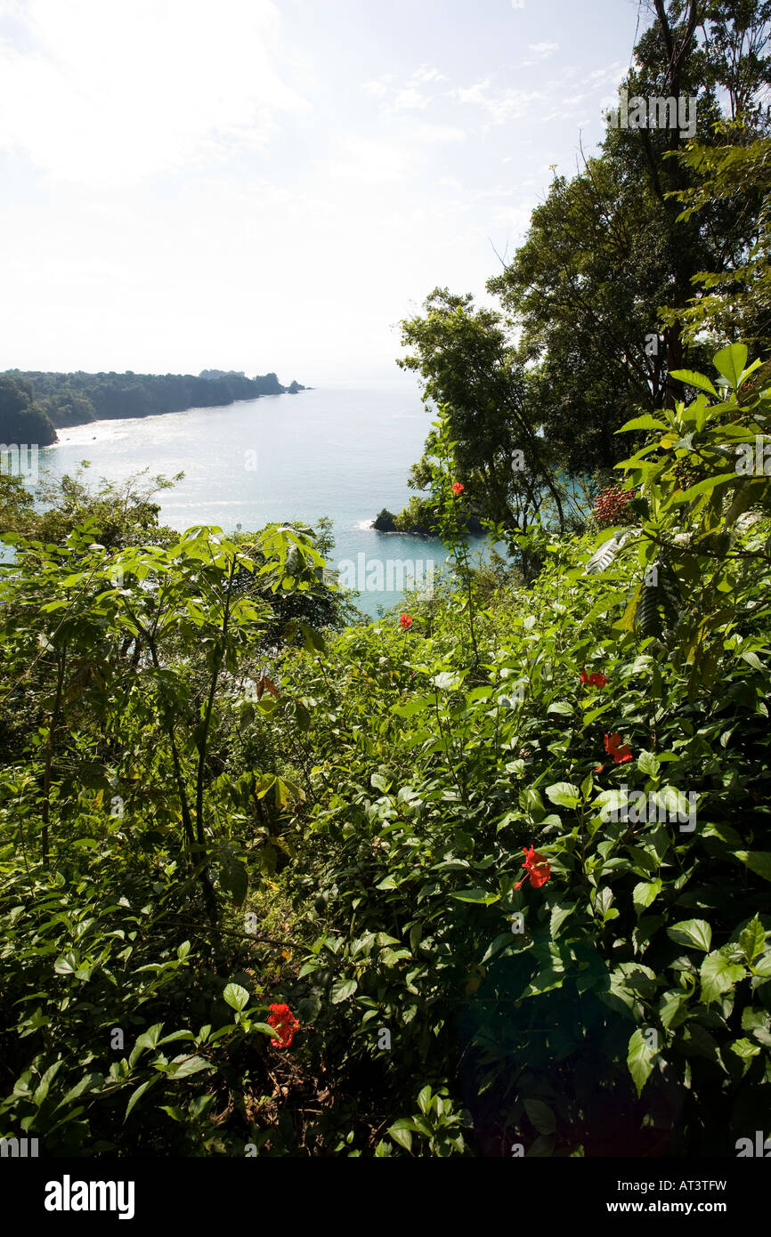 Costa Rica Quepos Manuel Antonio Puerto Escondito bay and headland from ...