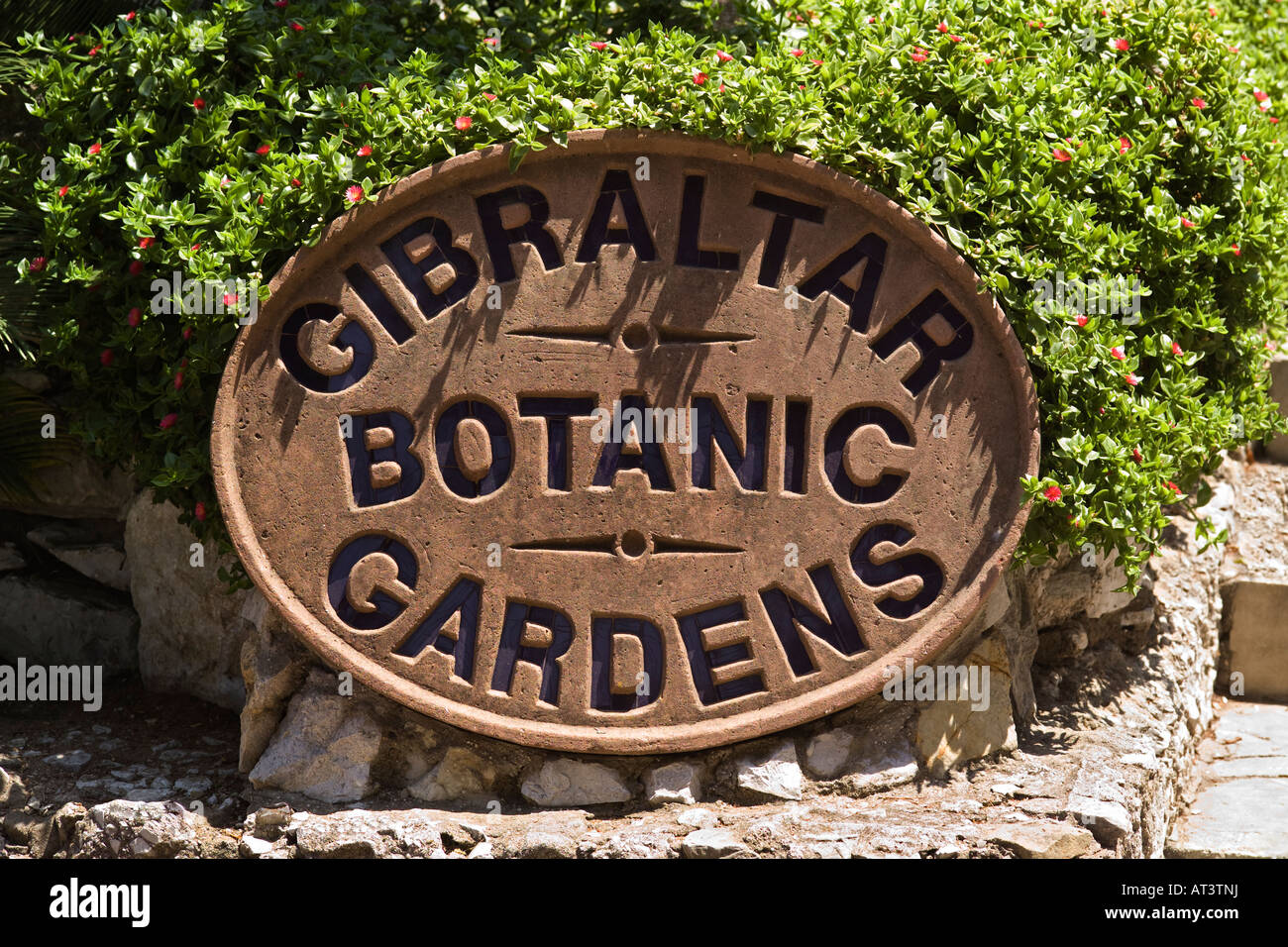 entrance to theatre Gibraltar Botanic Gardens or Alameda Gardens Stock ...