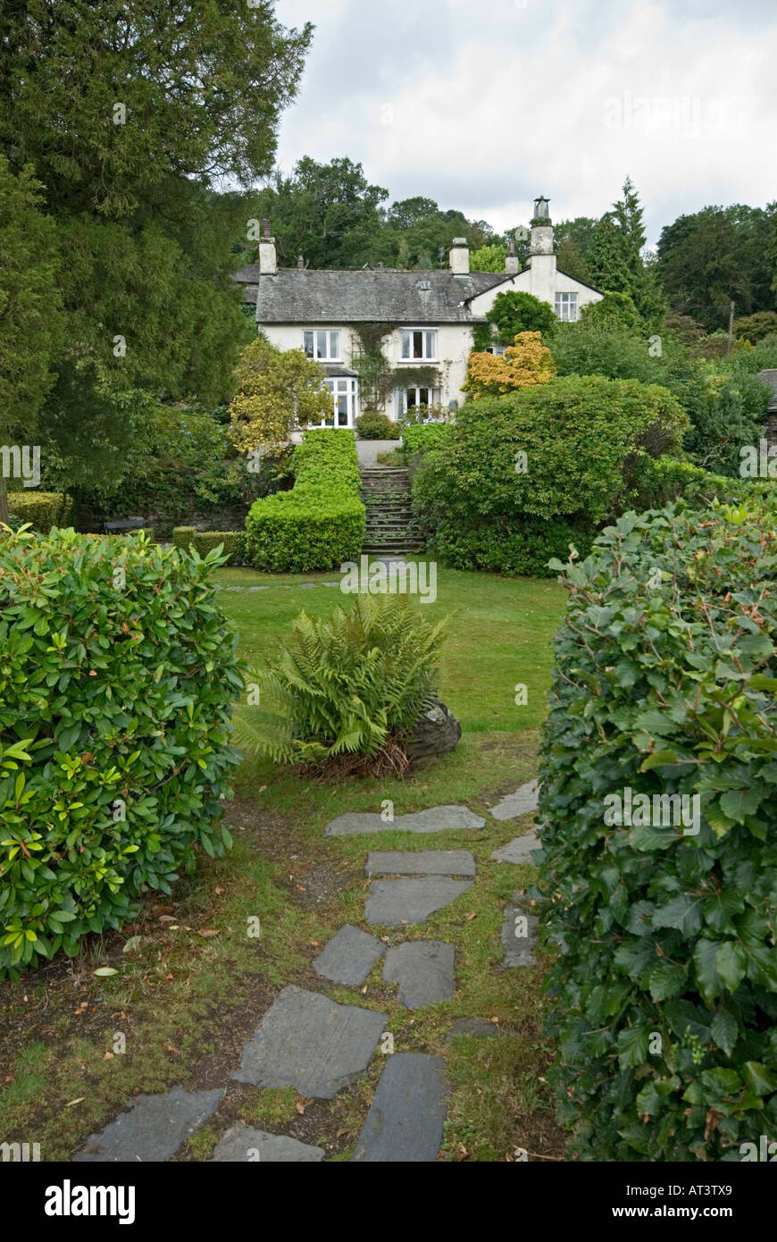 Rydal Mount where William Wordsworth lived and wrote poetry Stock Photo ...