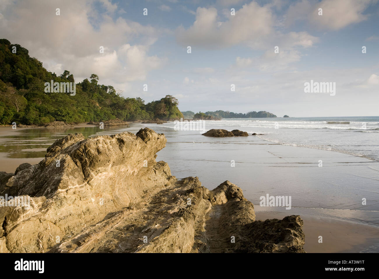 Costa Rica Dominicalito beach and Pacific Ocean Stock Photo - Alamy