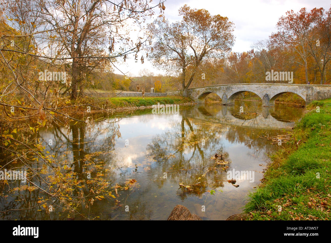 Burnside Bridge at Antietam National Battlefield Stock Photo - Alamy