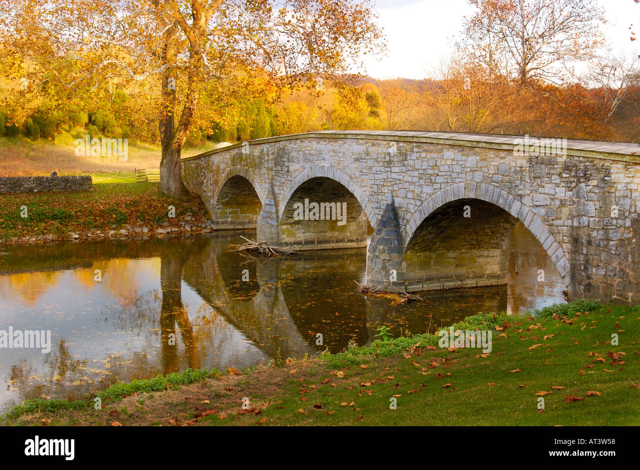 Burnside Bridge at Antietam National Battlefield Stock Photo - Alamy