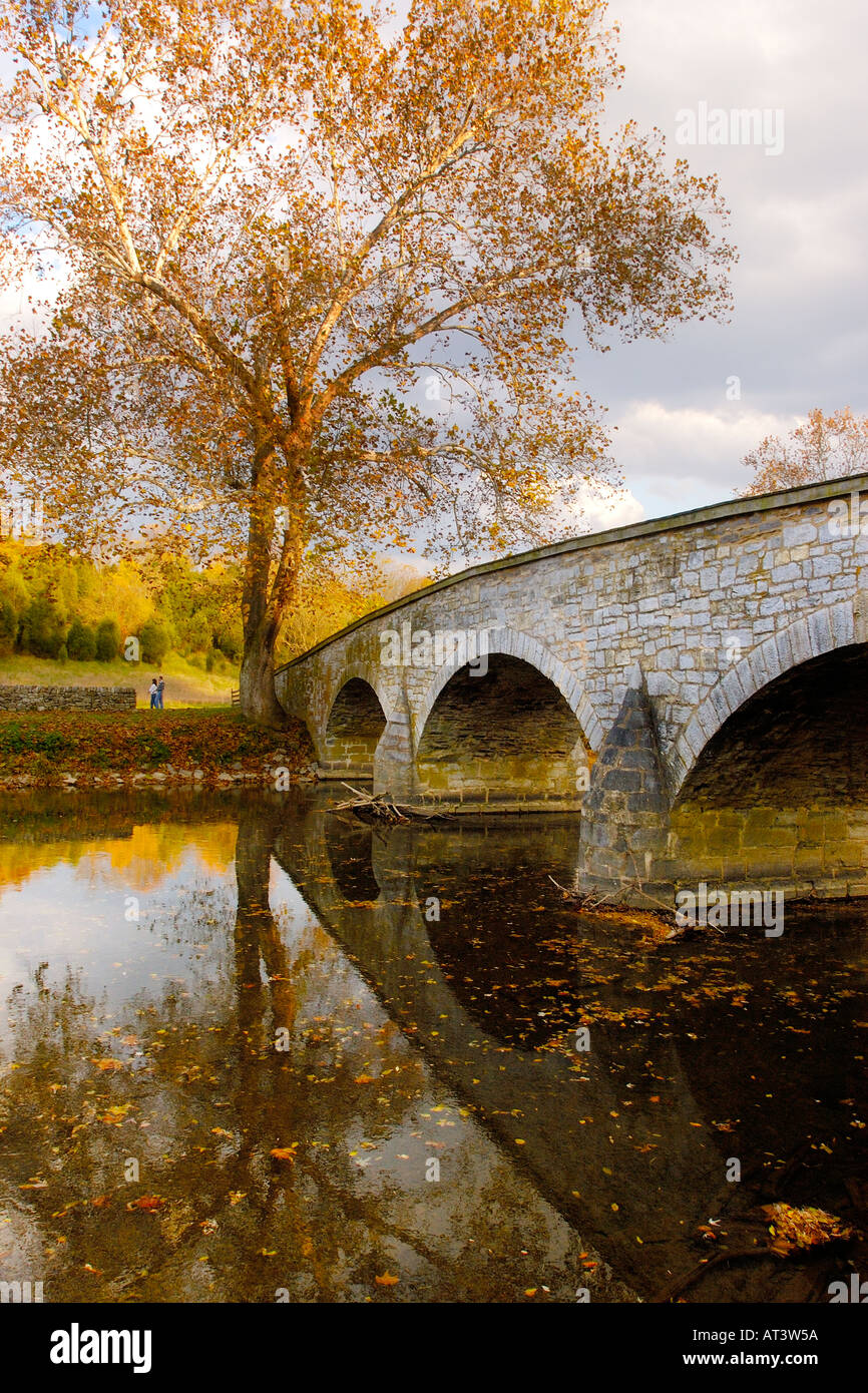 Burnside Bridge at Antietam National Battlefield Stock Photo - Alamy