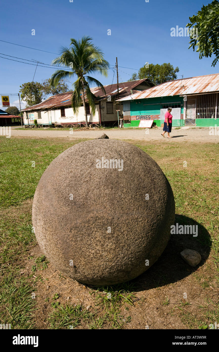 Costa Rica Palmar Sur ancient Pre Columbian sphere Stock Photo - Alamy
