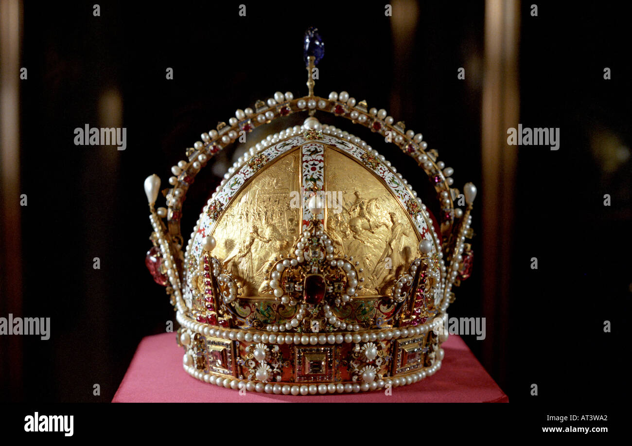 The Austrian imperial crown - originally the crown of Rudolph II Stock ...