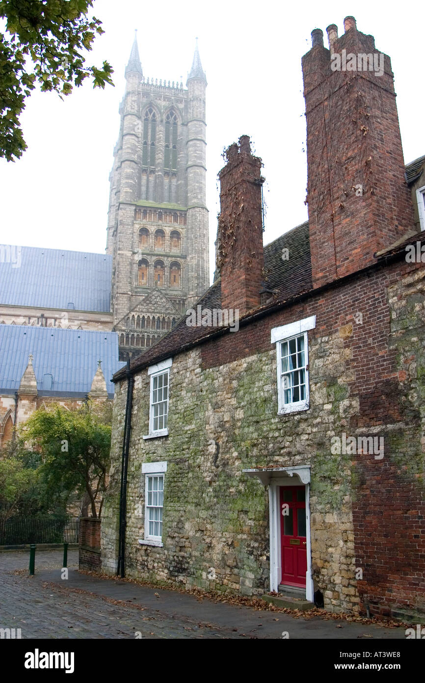Misty view of Lincoln Cathedral Stock Photo - Alamy