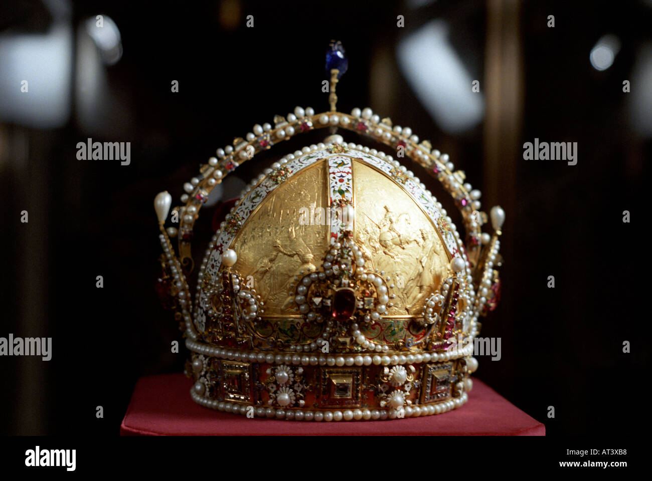 The Austrian imperial crown - originally the crown of Rudolph II Stock ...