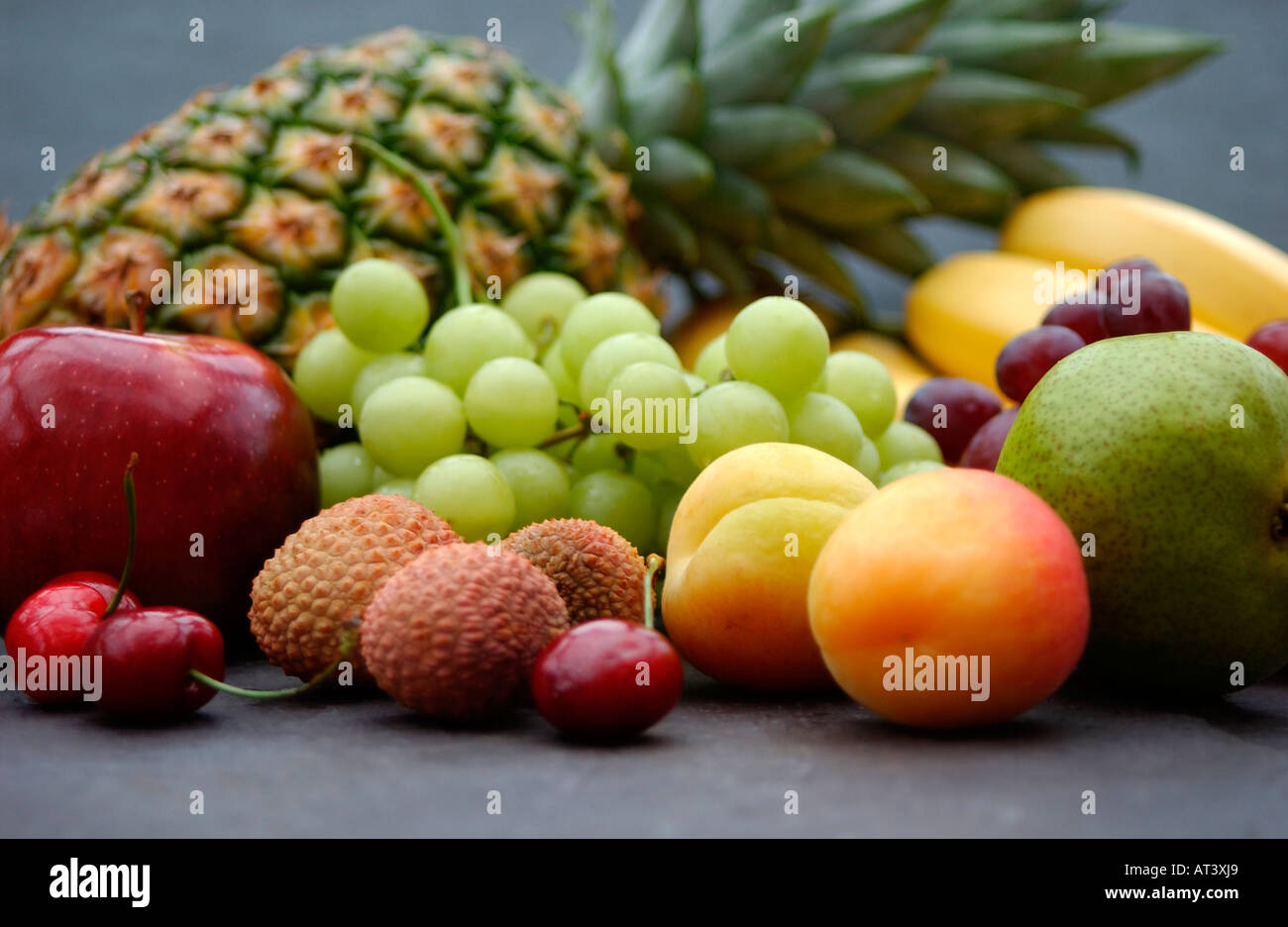 Mixture of Tropical Fruits Stock Photo - Alamy