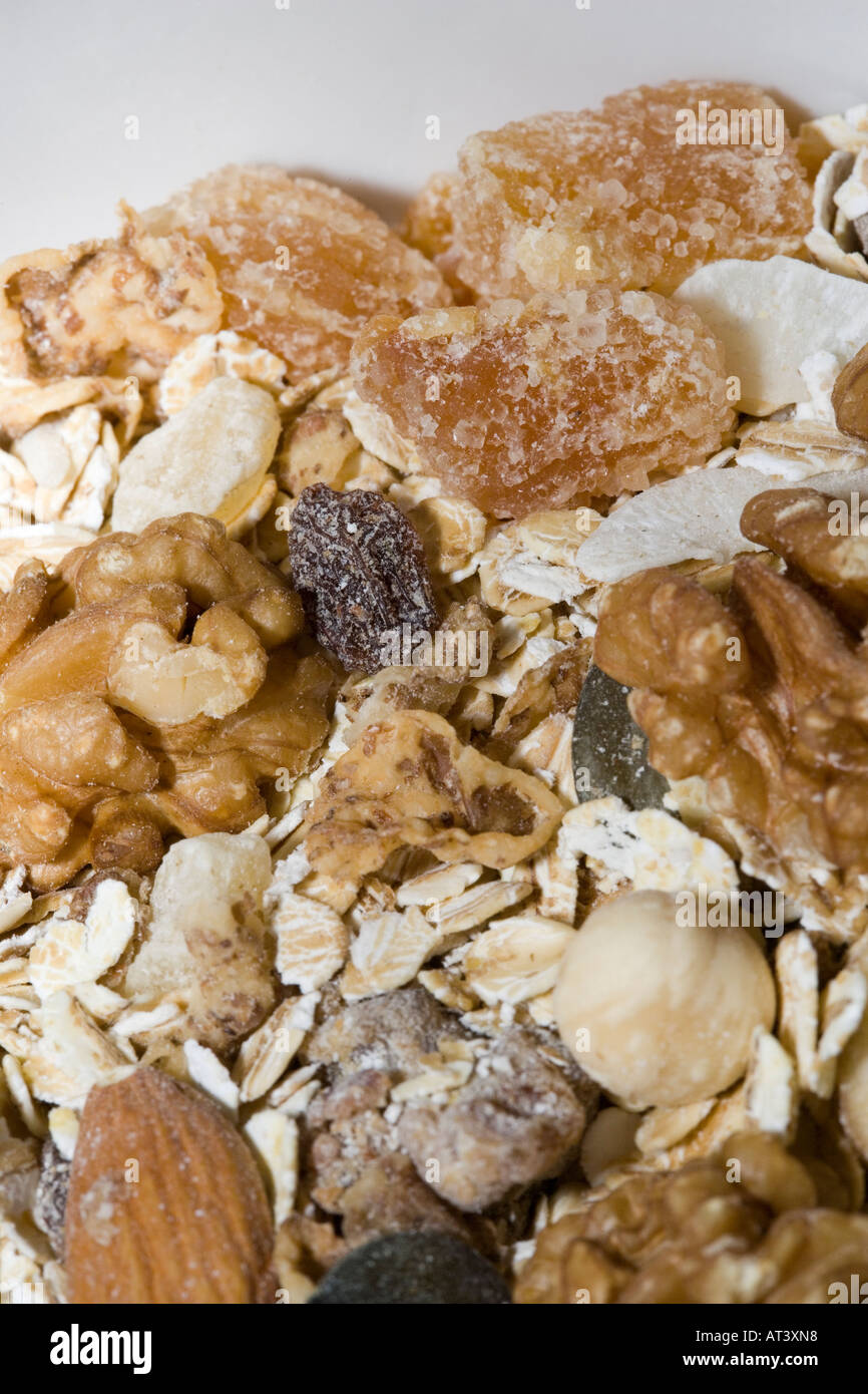 Dried Fruit Nuts and Flakes Stock Photo - Alamy