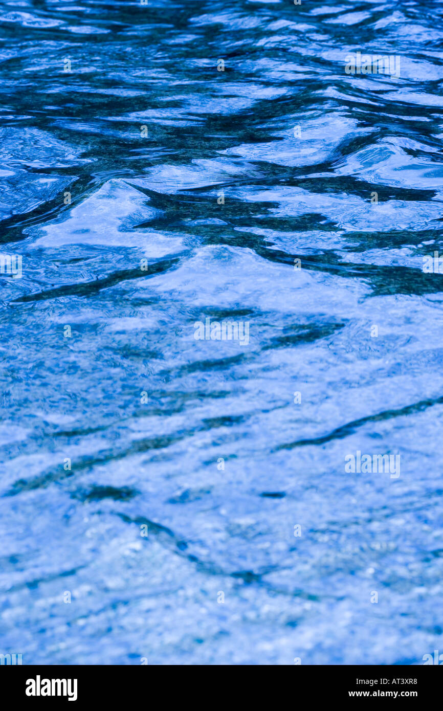 Blue water with ripples Stock Photo - Alamy