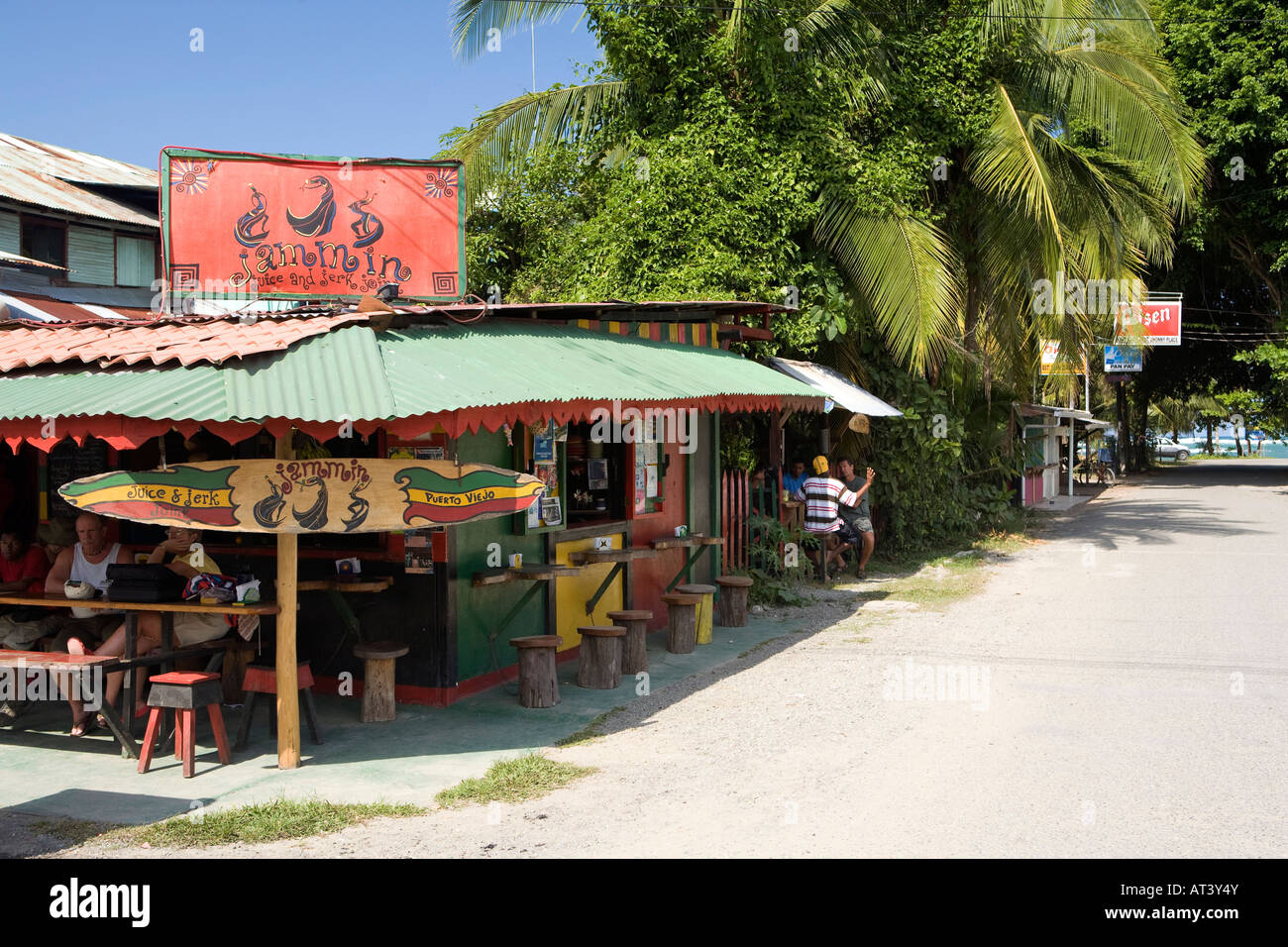 Costa rica puerto viejo bar hi-res stock photography and images - Alamy