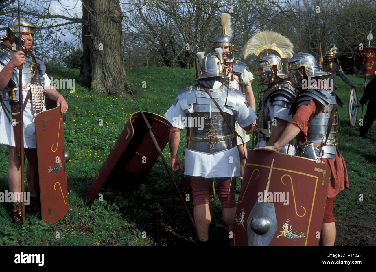 Roman soldiers marching history enactment hi-res stock photography and ...