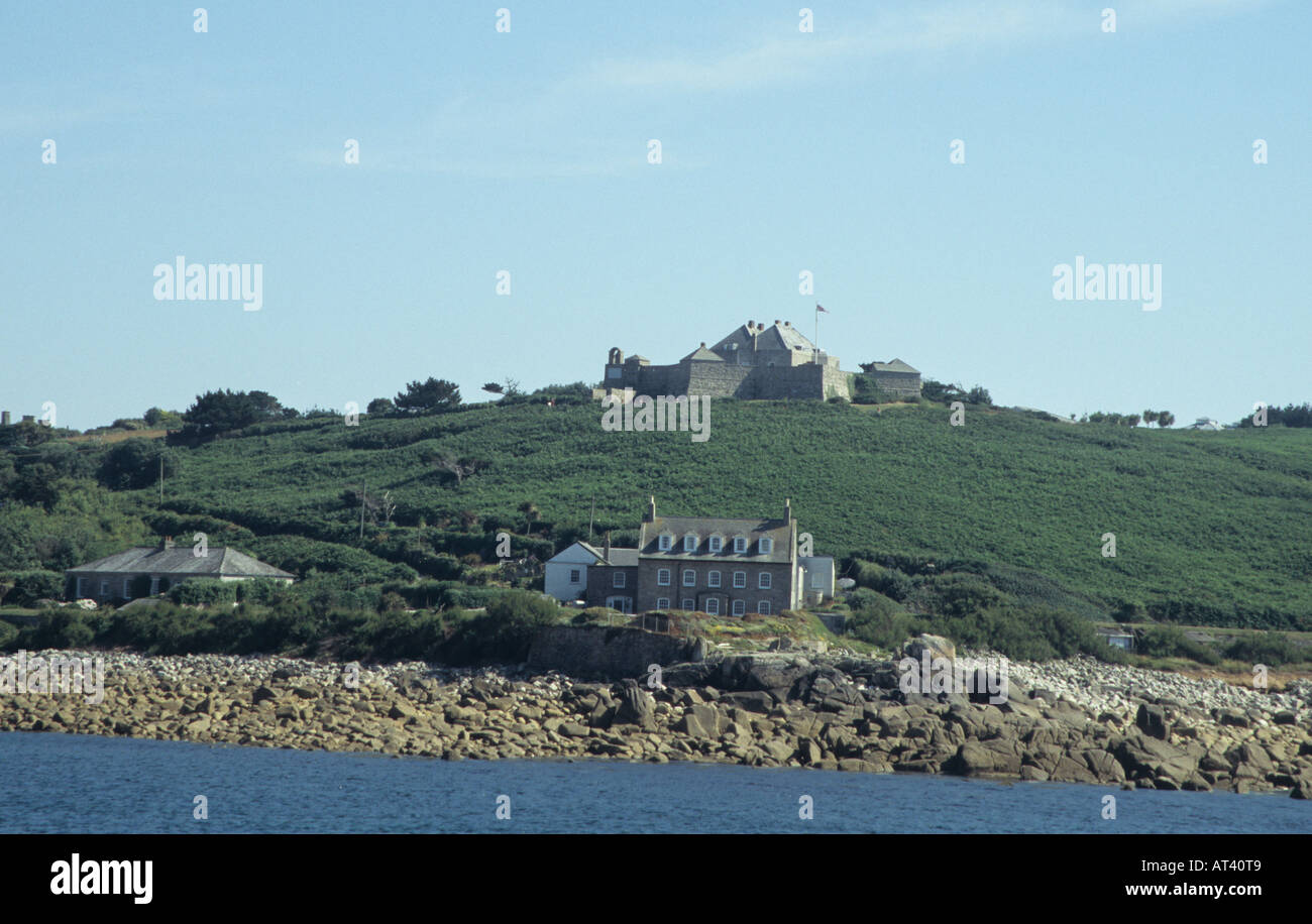 The fort in the Scilly Islands St Mary's Cornwall Britain UK Stock ...