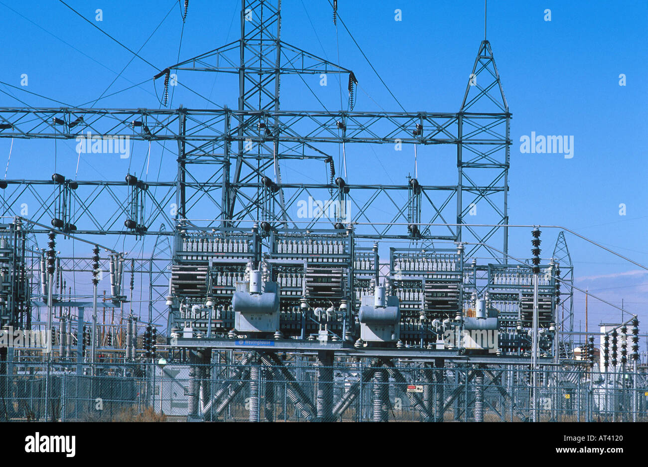 Power substation and transformers Stock Photo - Alamy