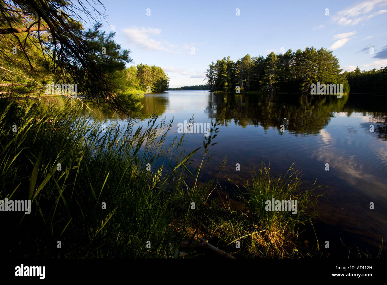 Turner Cove on the Androscoggin River in Turner, Maine Stock Photo - Alamy