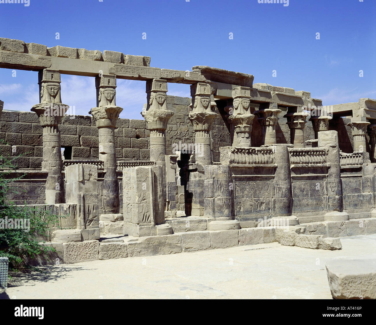 geography / travel, Egypt, Philae, Isis Temple, columns, column Stock ...