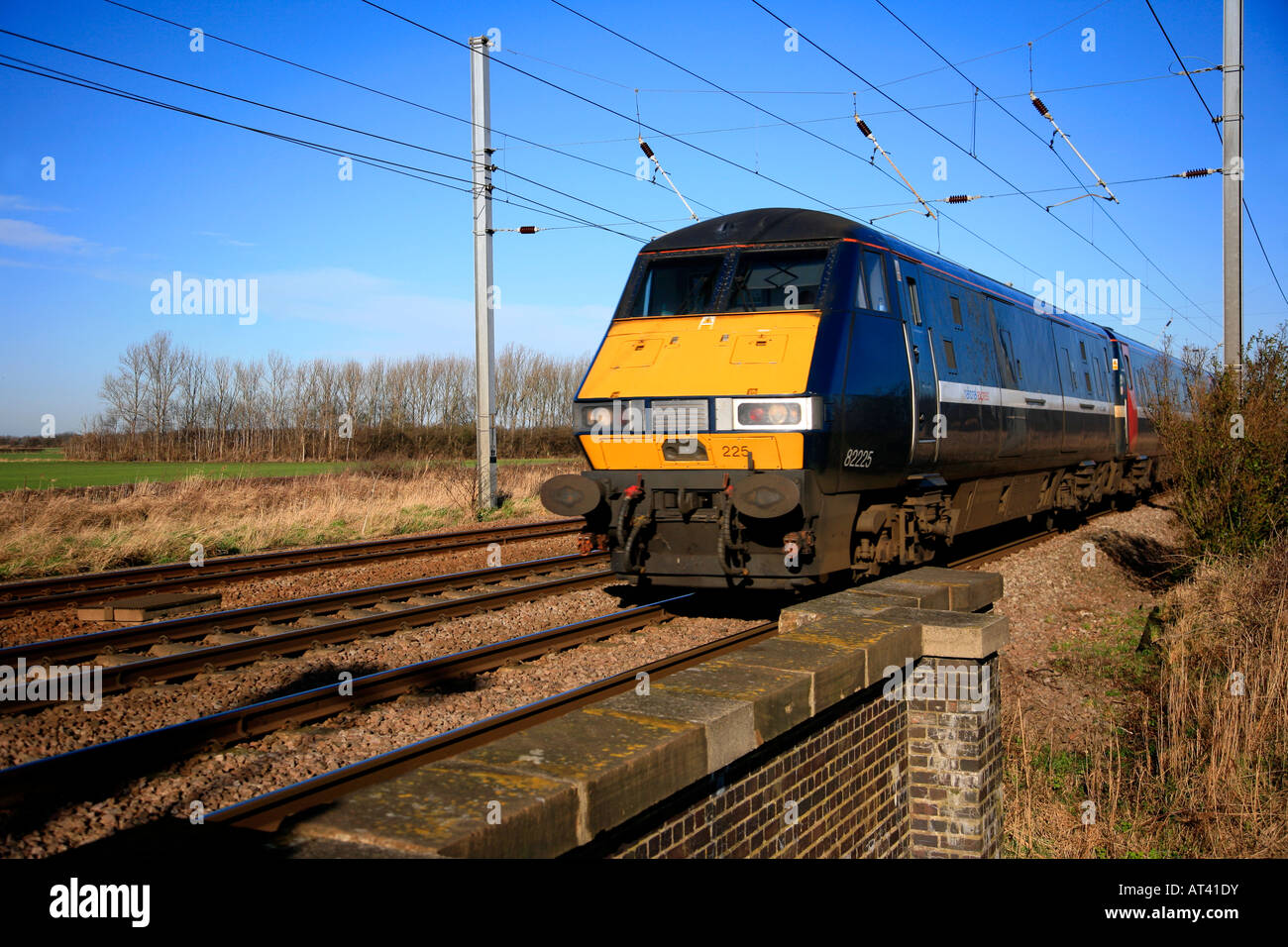 82225 National Express Electric HST train Connington Cambridgeshire ...