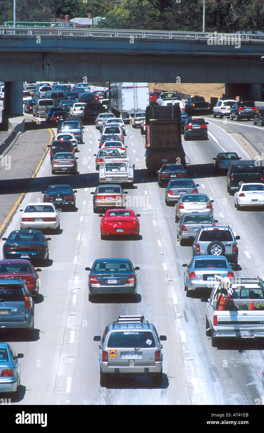 Traffic jam on Interstate 5 in Los Angeles California Stock Photo - Alamy