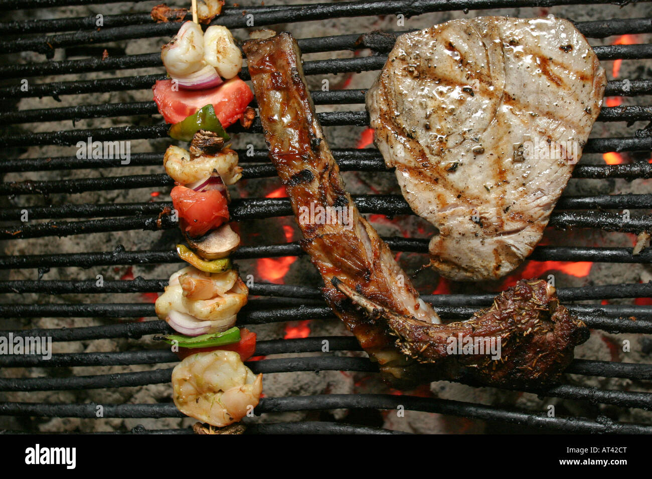 Barbeque night at Treasure Beach hotel in Barbados Stock Photo - Alamy