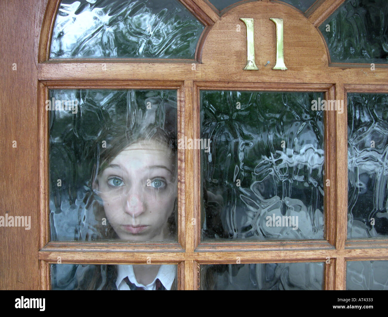 Face pressed against glass hi-res stock photography and images - Alamy