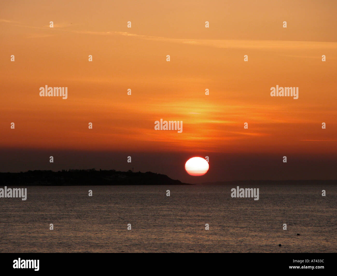 Whitstable Bay sunset Kent England UK Stock Photo - Alamy