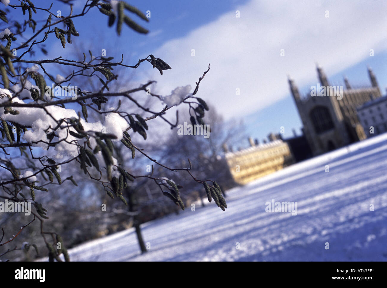 King college chapel cambridge winter snow hi-res stock photography and ...