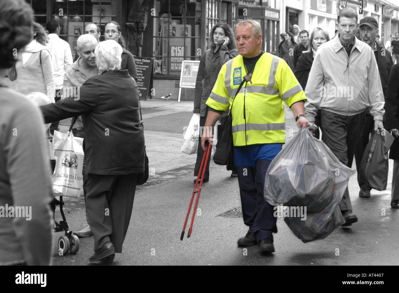 Keeping the streets clean Stock Photo - Alamy