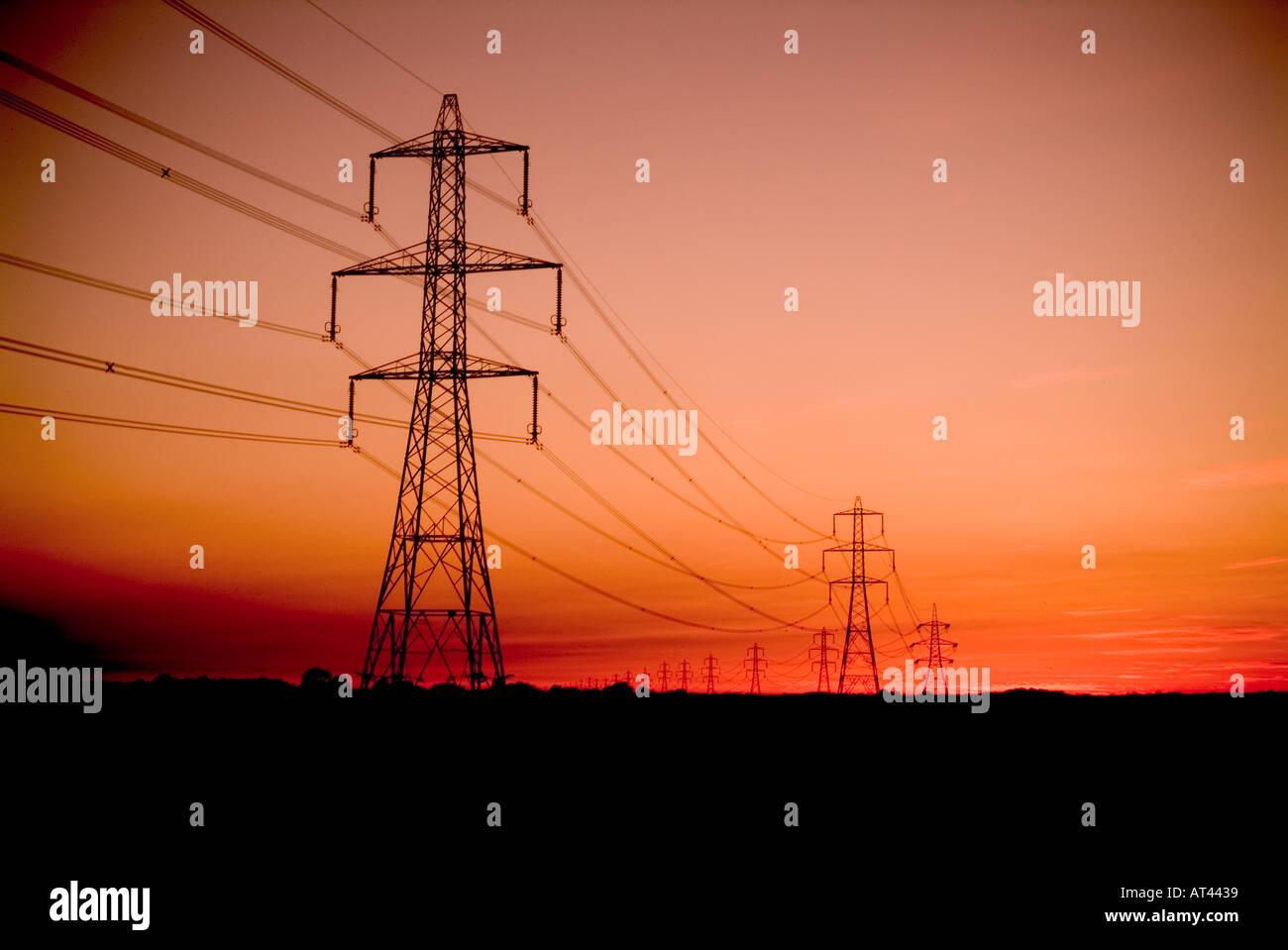 Three phase overhead electrical distribution hi-res stock photography ...