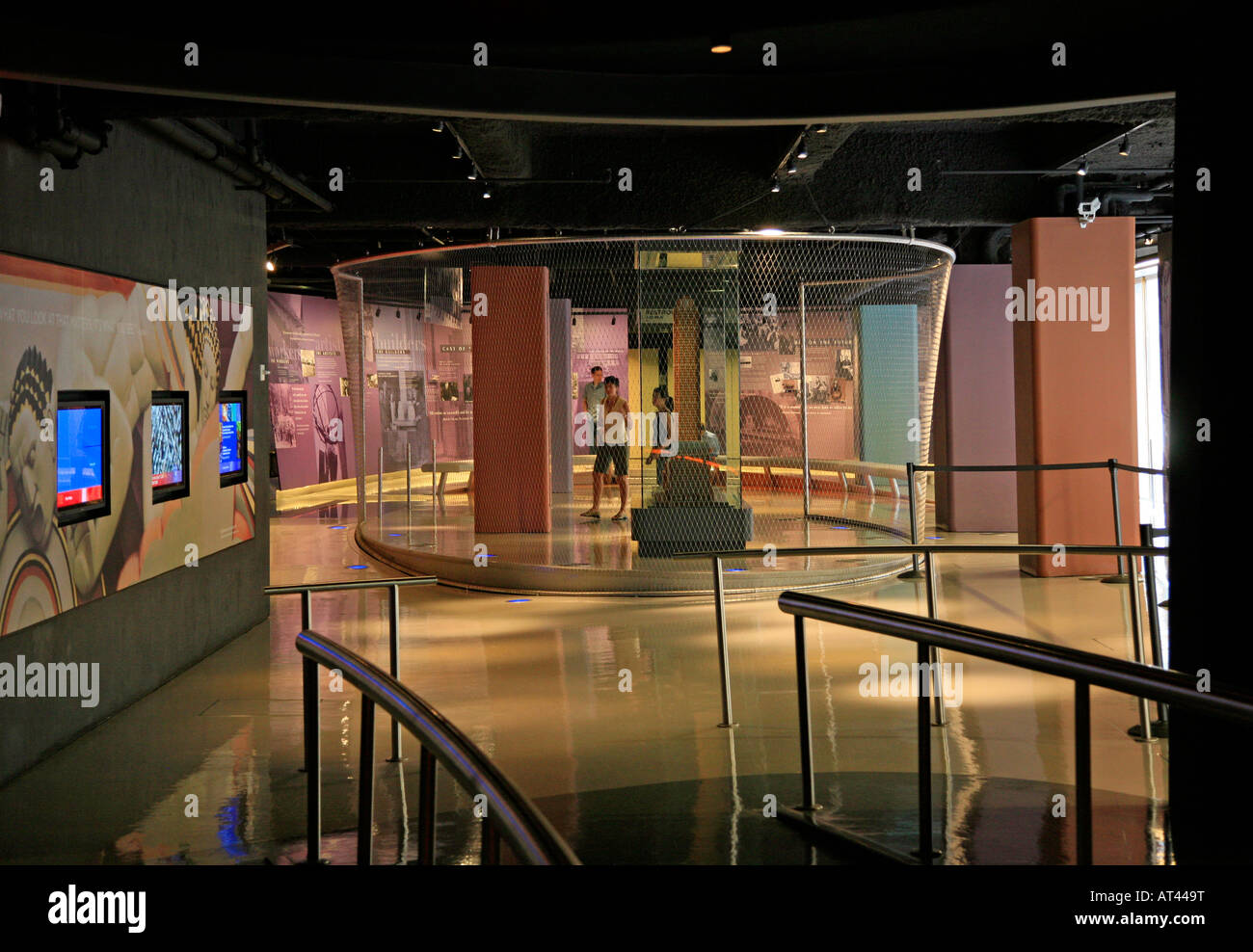 Museum inside TOP OF THE ROCK ROCKEFELLER CENTER NEW YORK CITY Stock ...