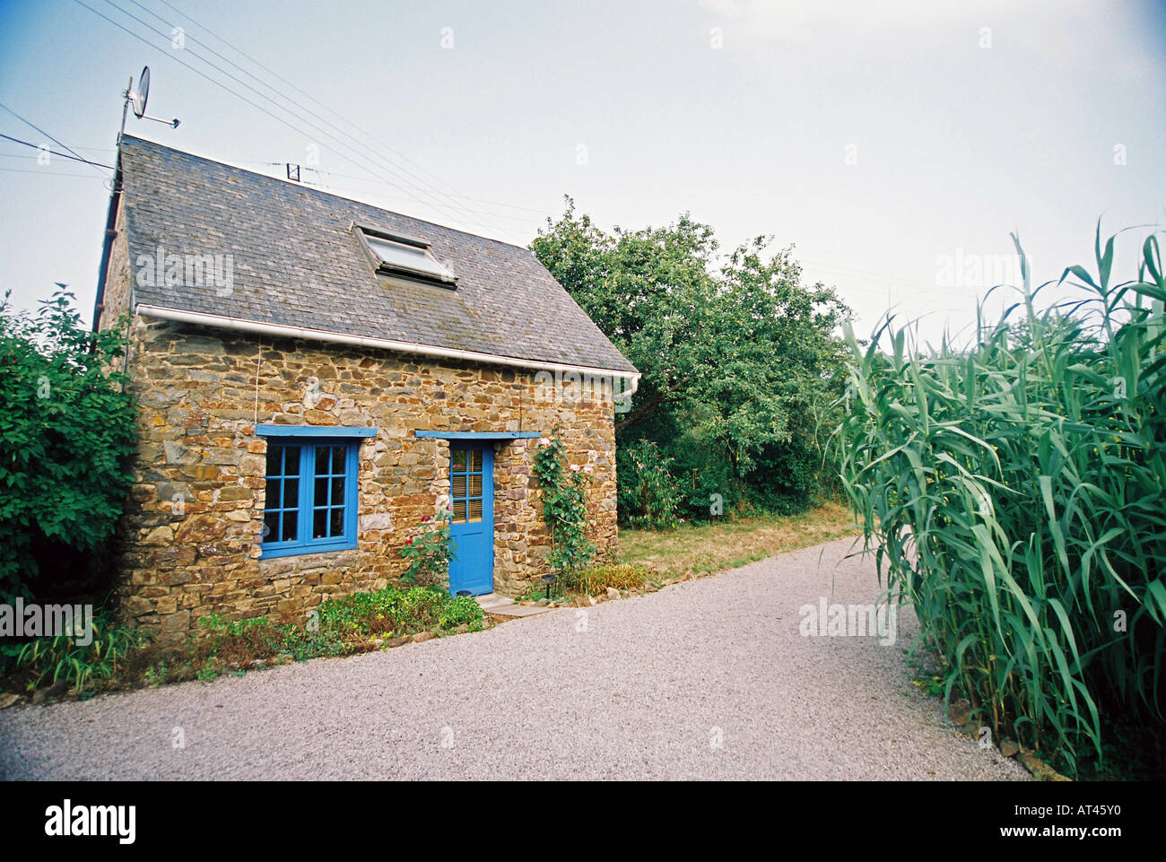 Traditional holiday Gite within a farm in Brittany France Stock Photo ...