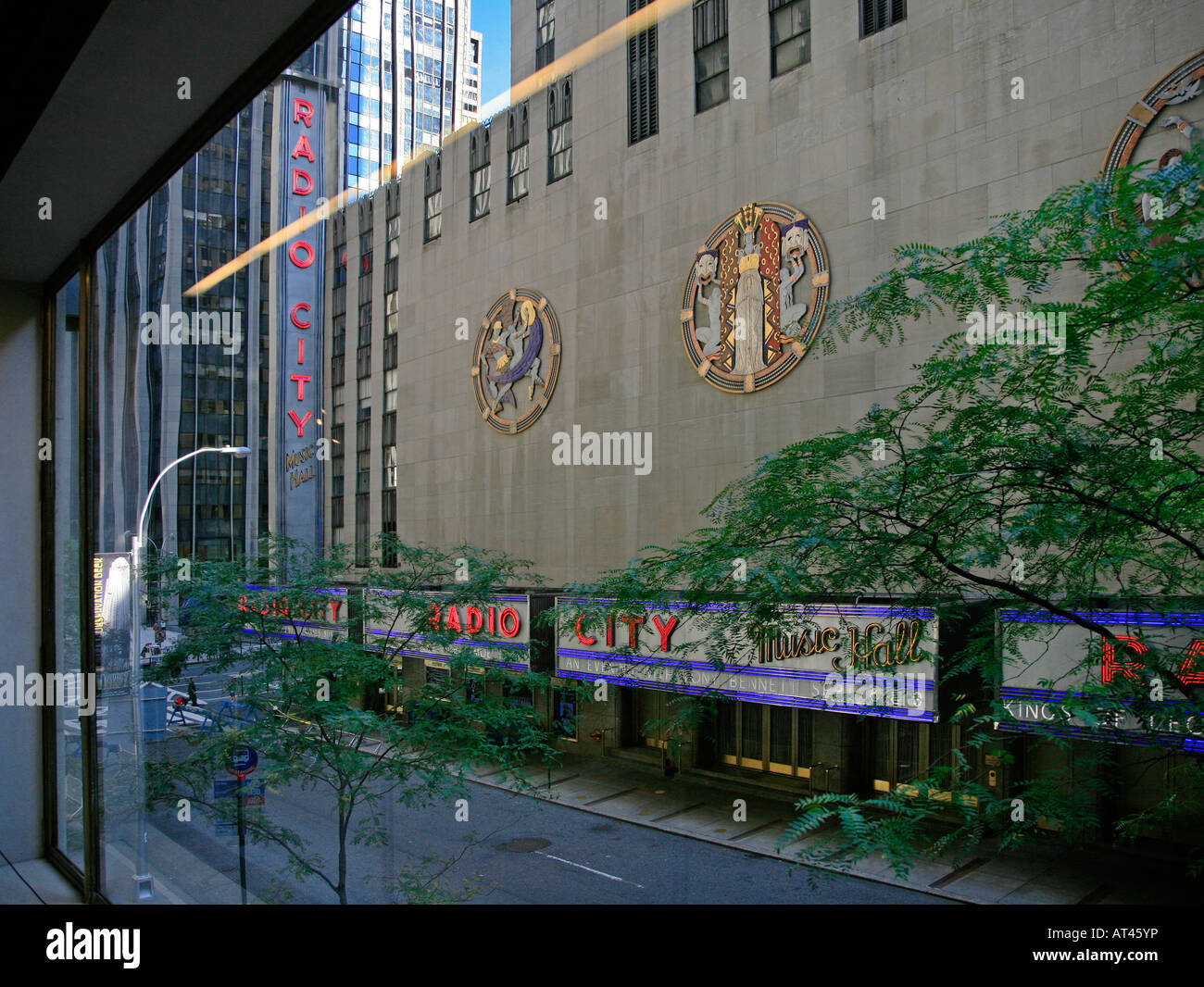 Exterior of RADIO CITY MUSIC HALL ROCKEFELLER CENTER NEW YORK CITY ...