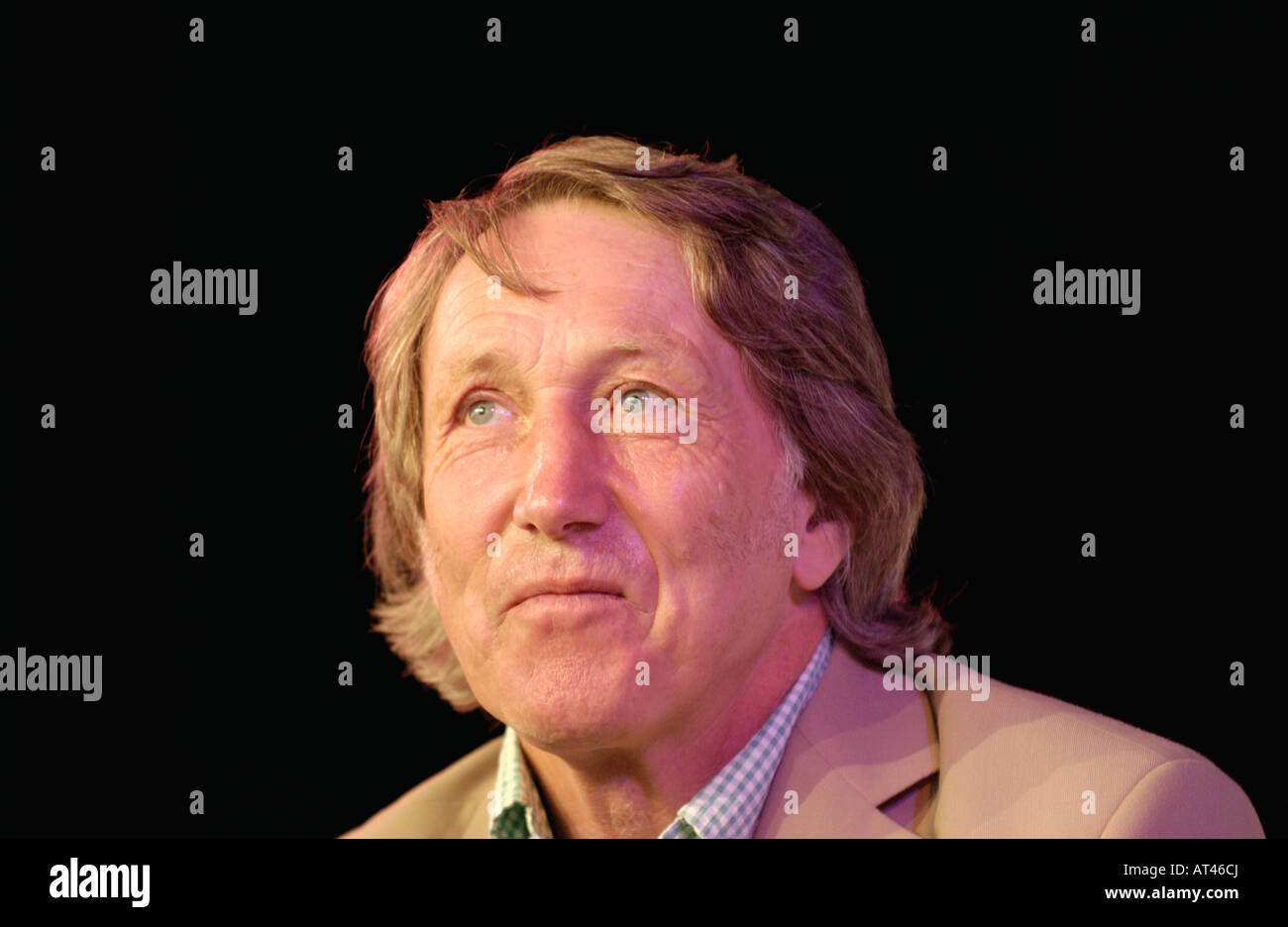 JPR Williams former Wales rugby international pictured at Hay Festival ...