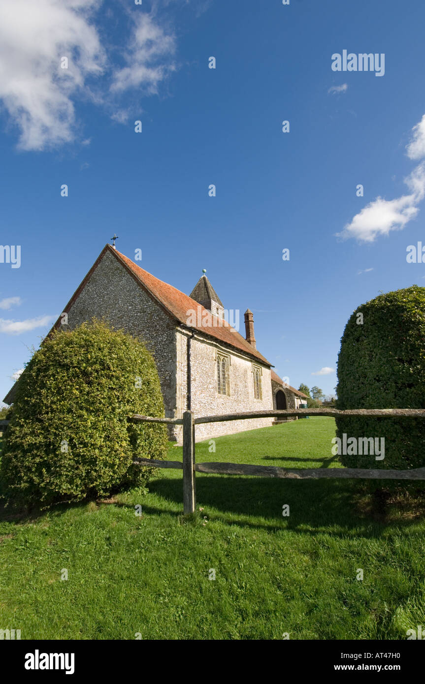St Huberts church Idsworth Hampshire England UK 1053AD with 14th ...
