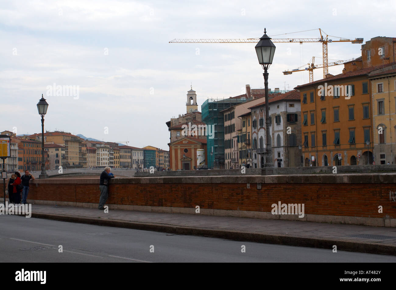 Tenement houses in Pisa, Tuscany, Italy Stock Photo - Alamy