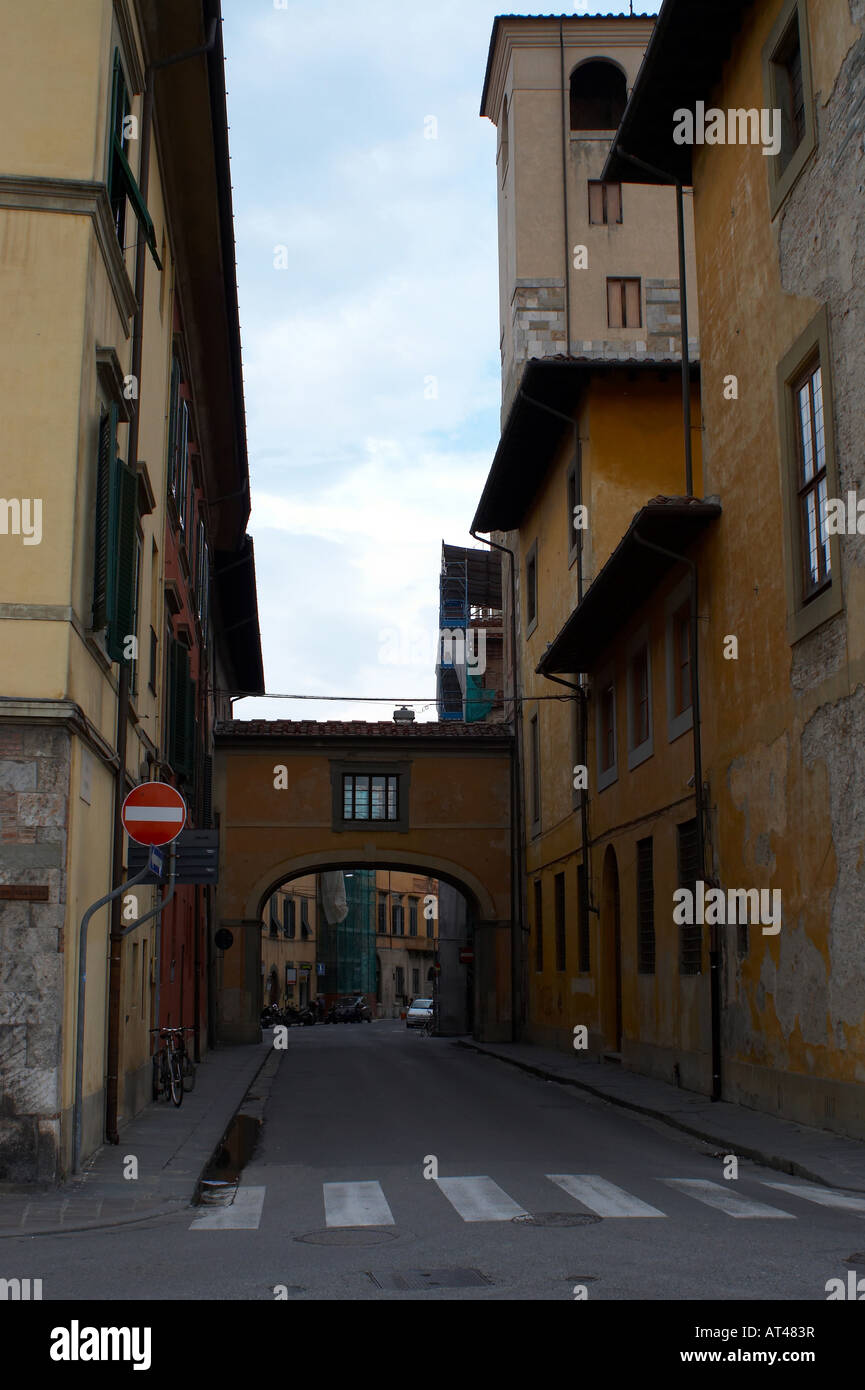 Tenement houses in Pisa, Tuscany, Italy Stock Photo - Alamy