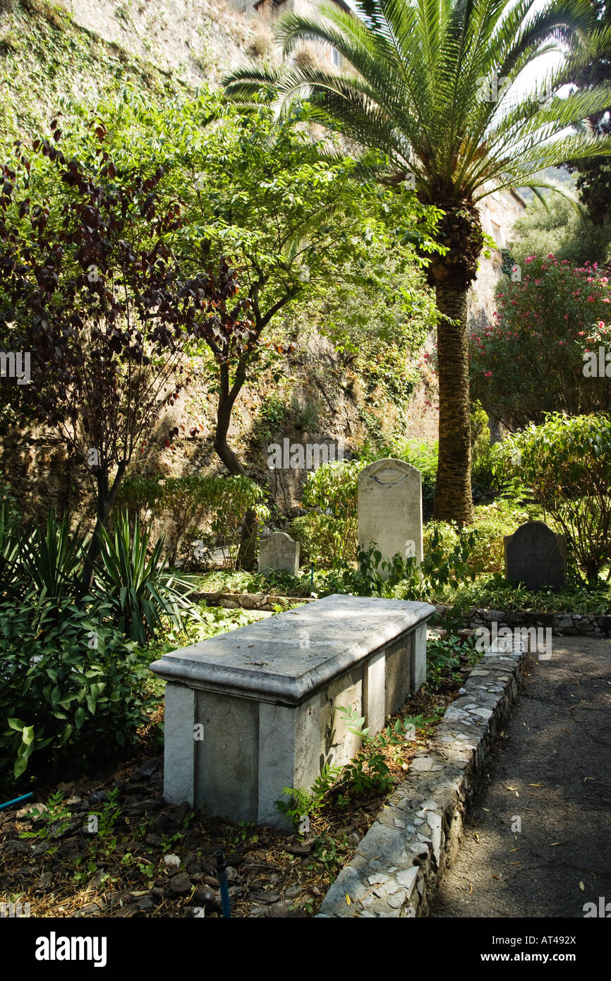 Graves and plaques in the Battle of Trafalgar cemetery Gibraltar Stock ...
