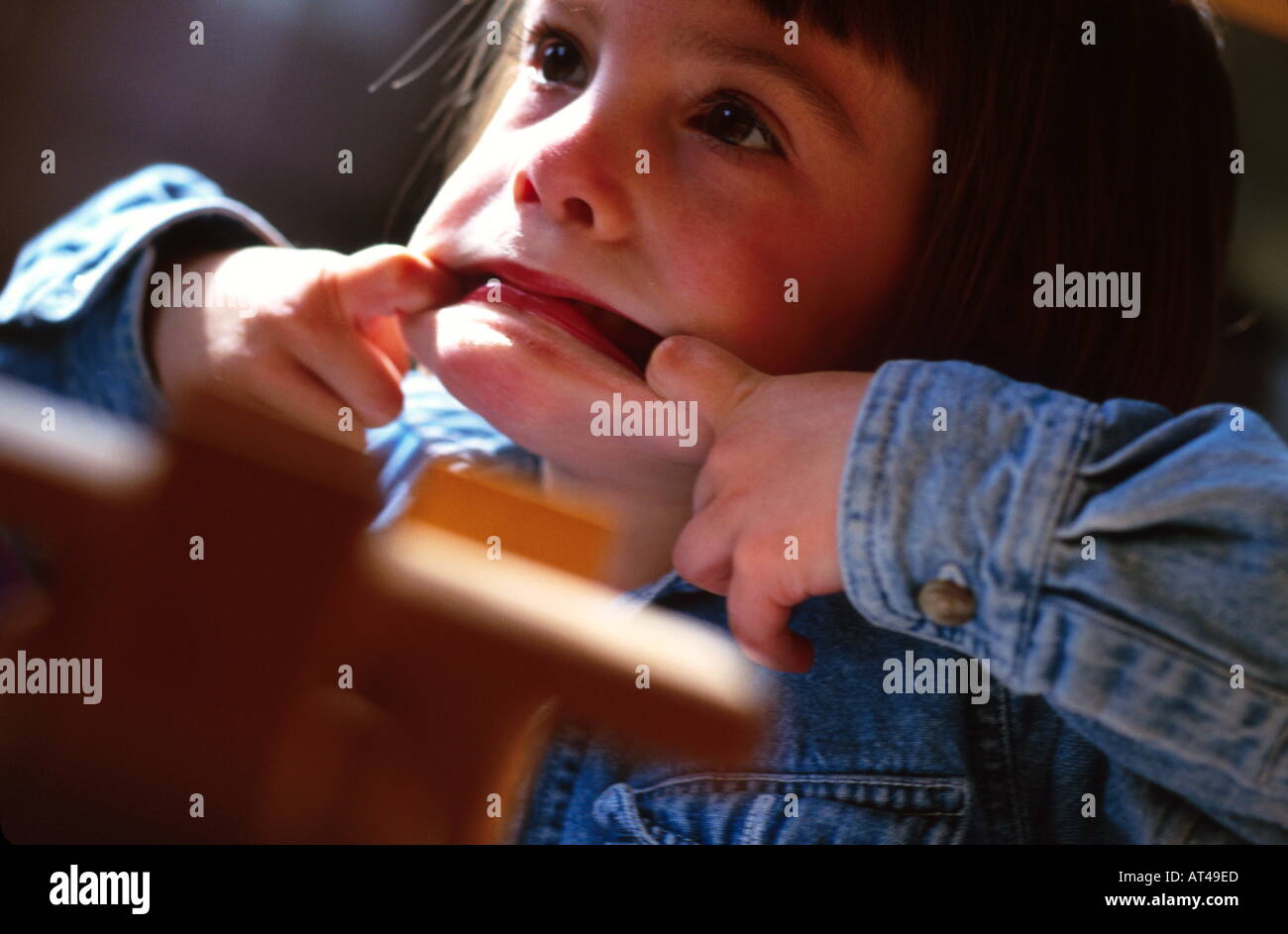 Child Making Scary Face Stock Photo - Alamy
