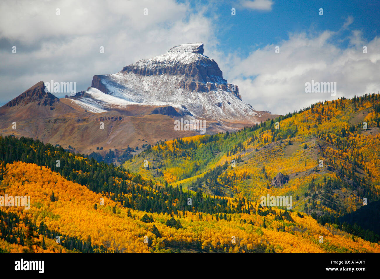 Uncompahgre Peak and Wilderness Area from Slumgullion Pass on Highway ...