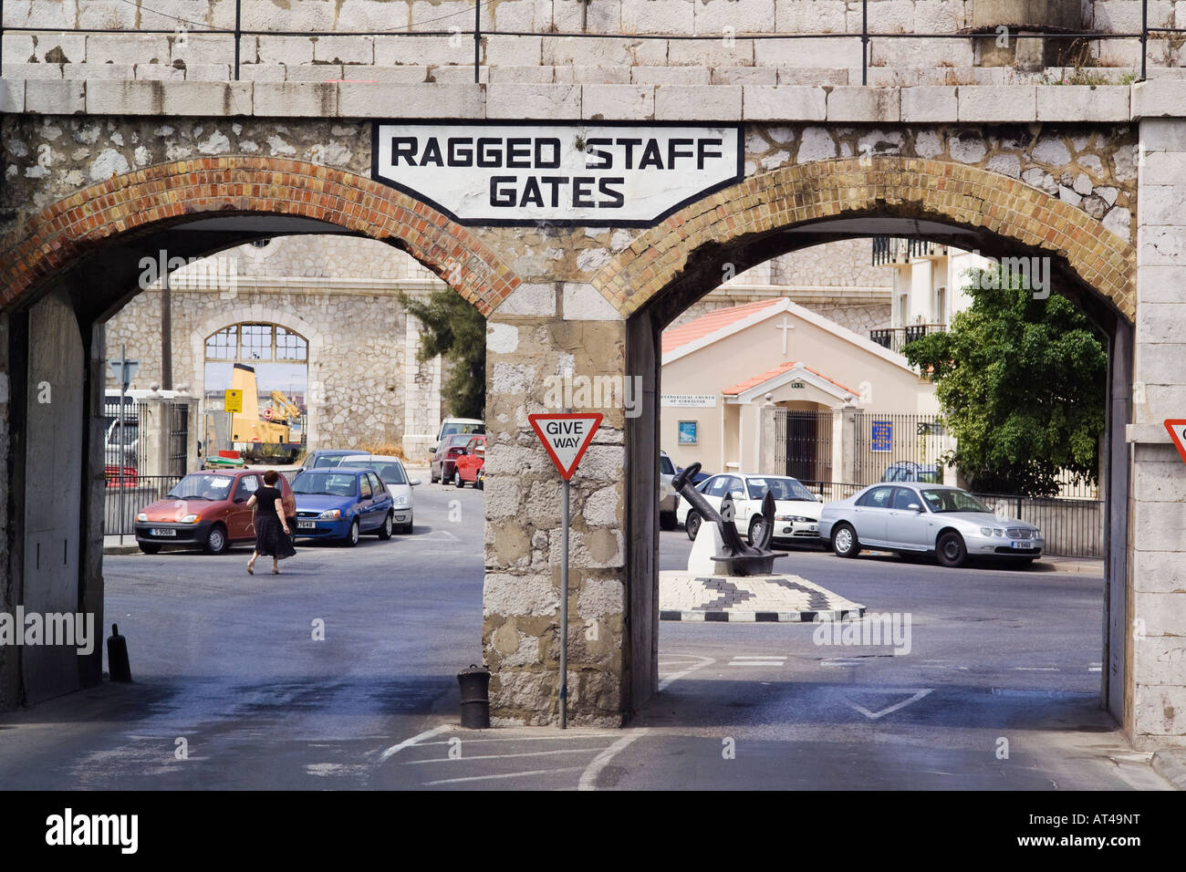 Ragged Staff Gates Gibraltar Stock Photo - Alamy