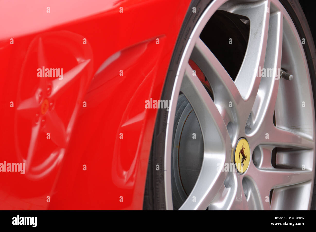 Front wing and wheel of a Ferrari F430 Stock Photo - Alamy