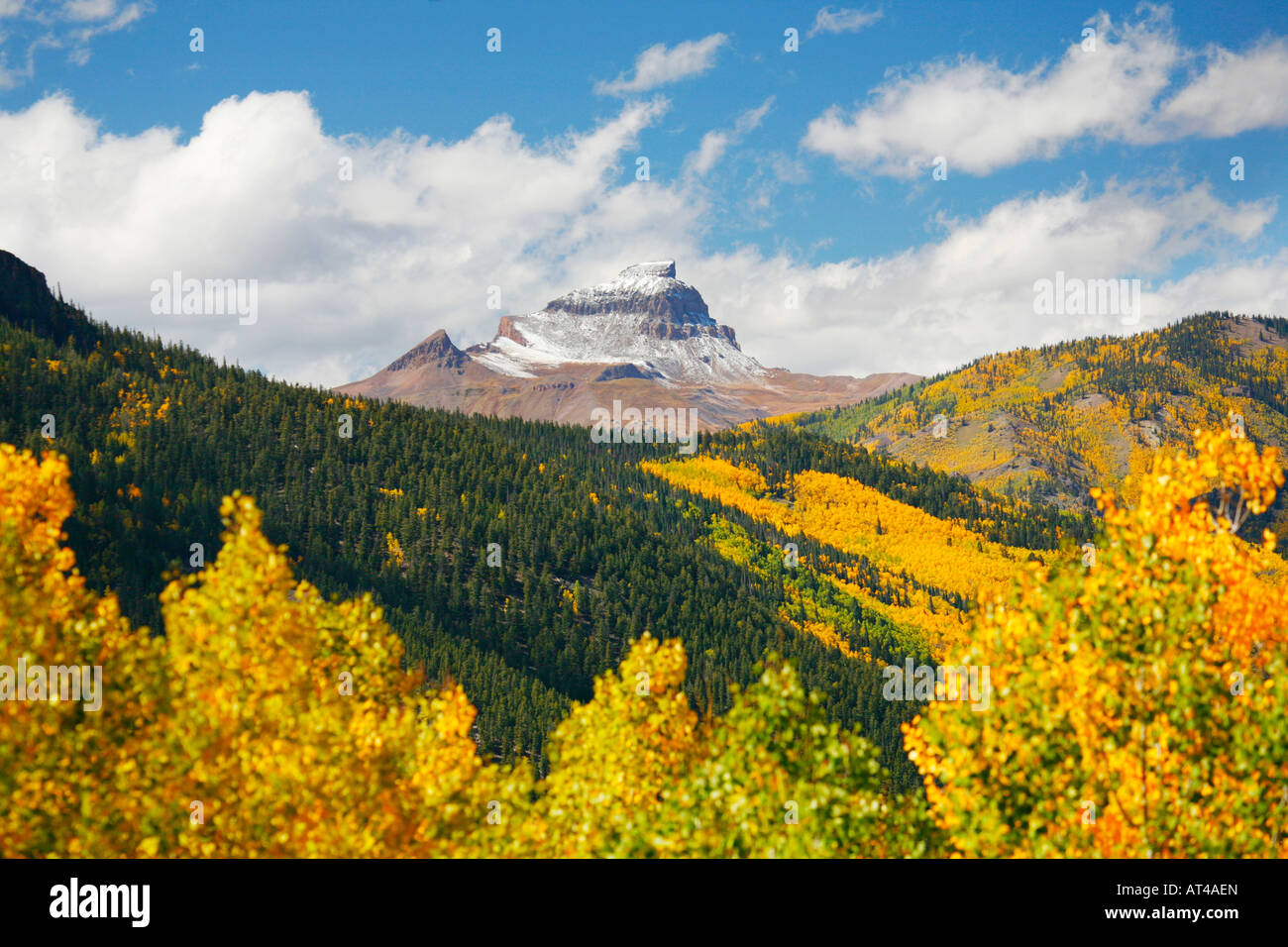 Uncompahgre Peak and Wilderness Area from Slumgullion Pass on Highway ...
