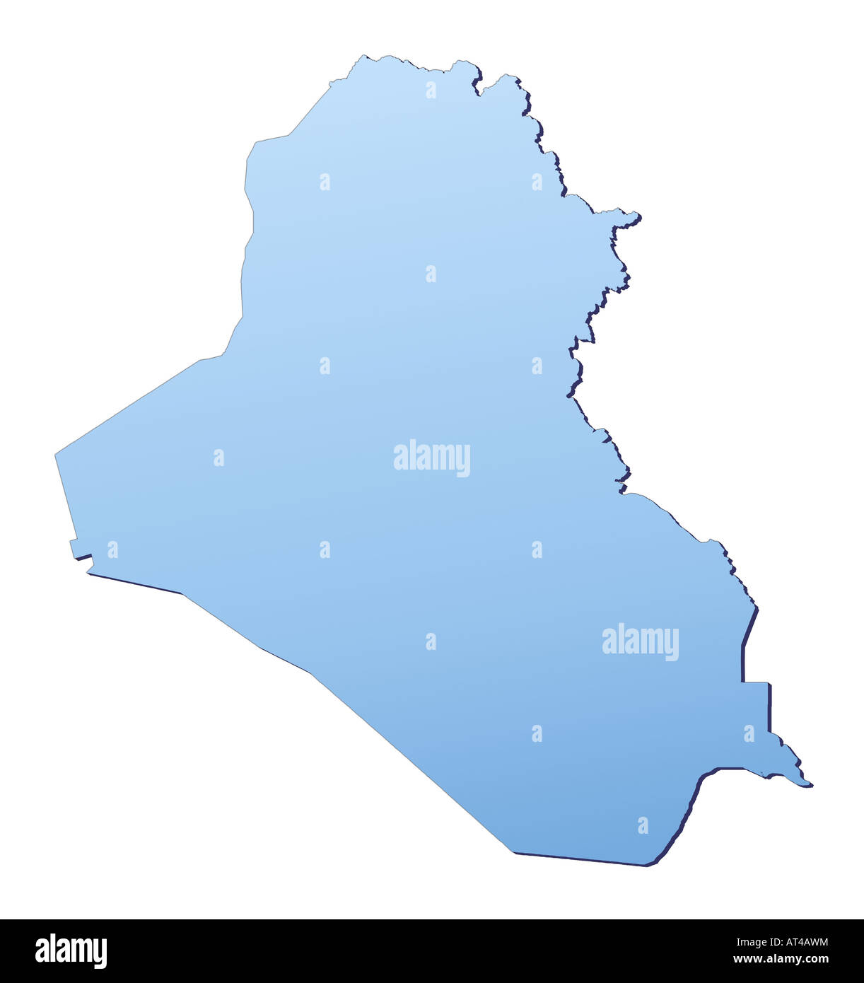 Iraq map hi-res stock photography and images - Alamy