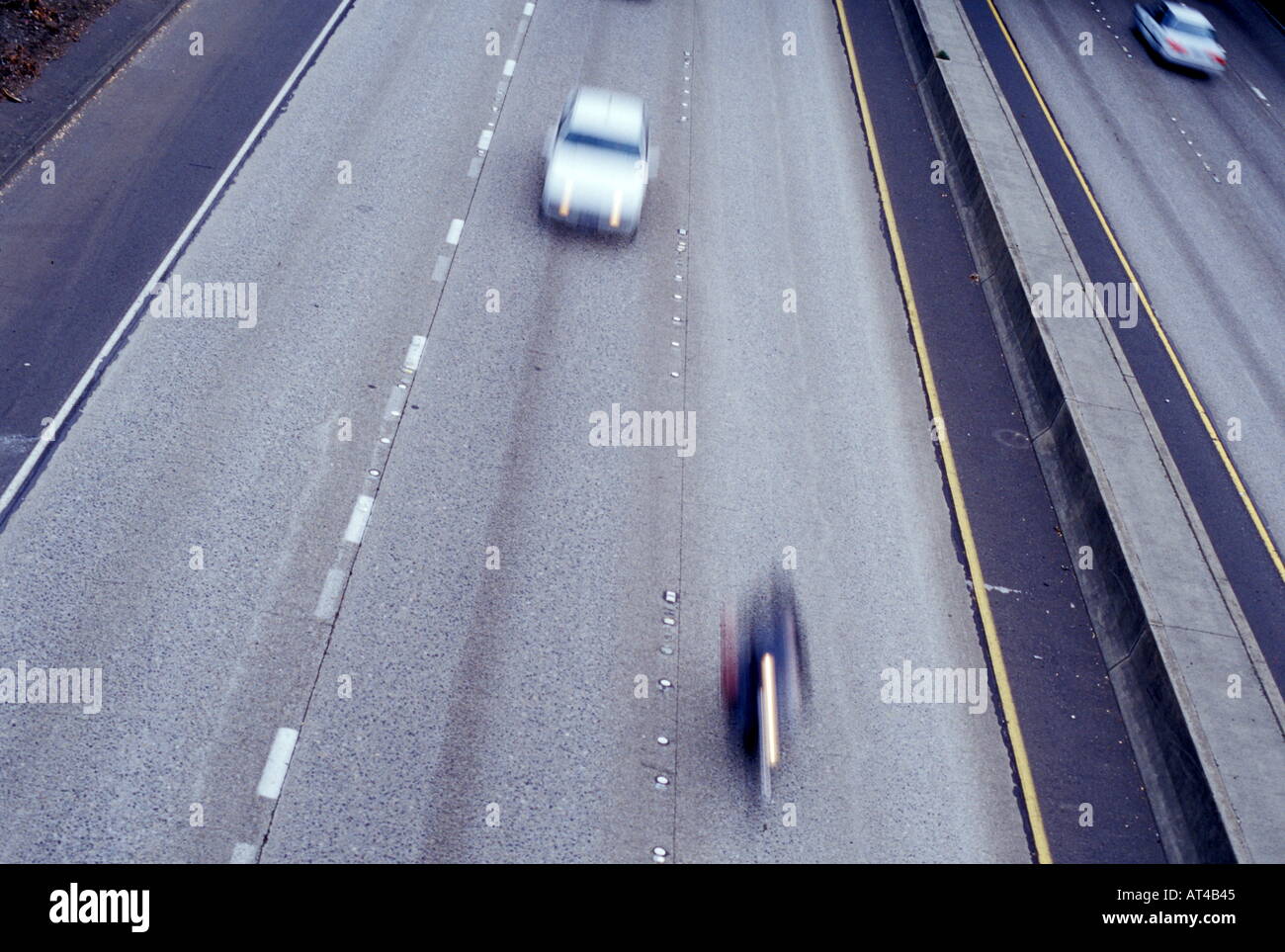 Cars Driving On Freeway Stock Photo - Alamy