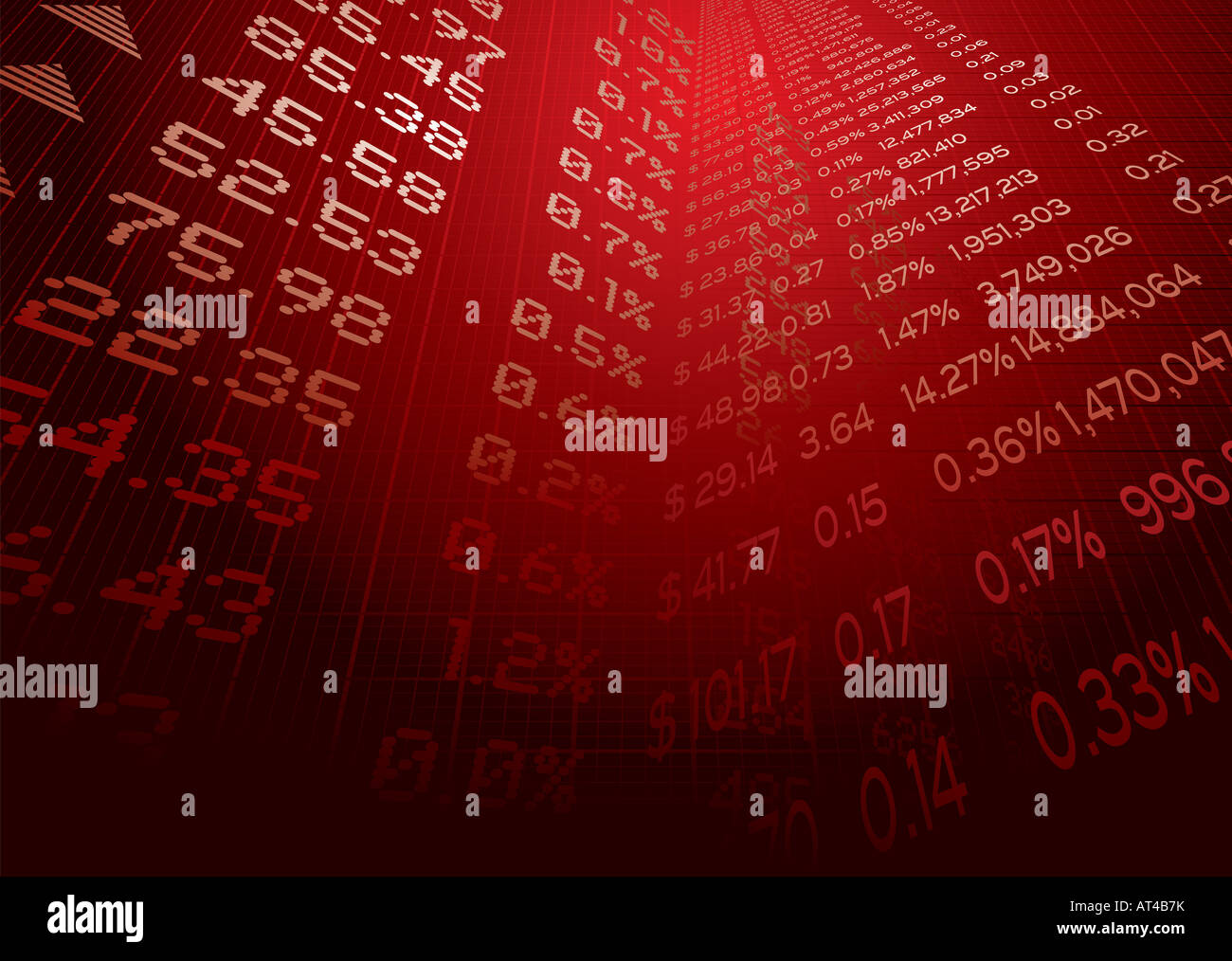Business illustration showing stock market figures on a grid Stock ...