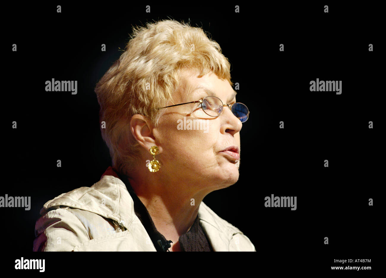 Ruth Rendell English crime fiction writer pictured at The Guardian Hay ...