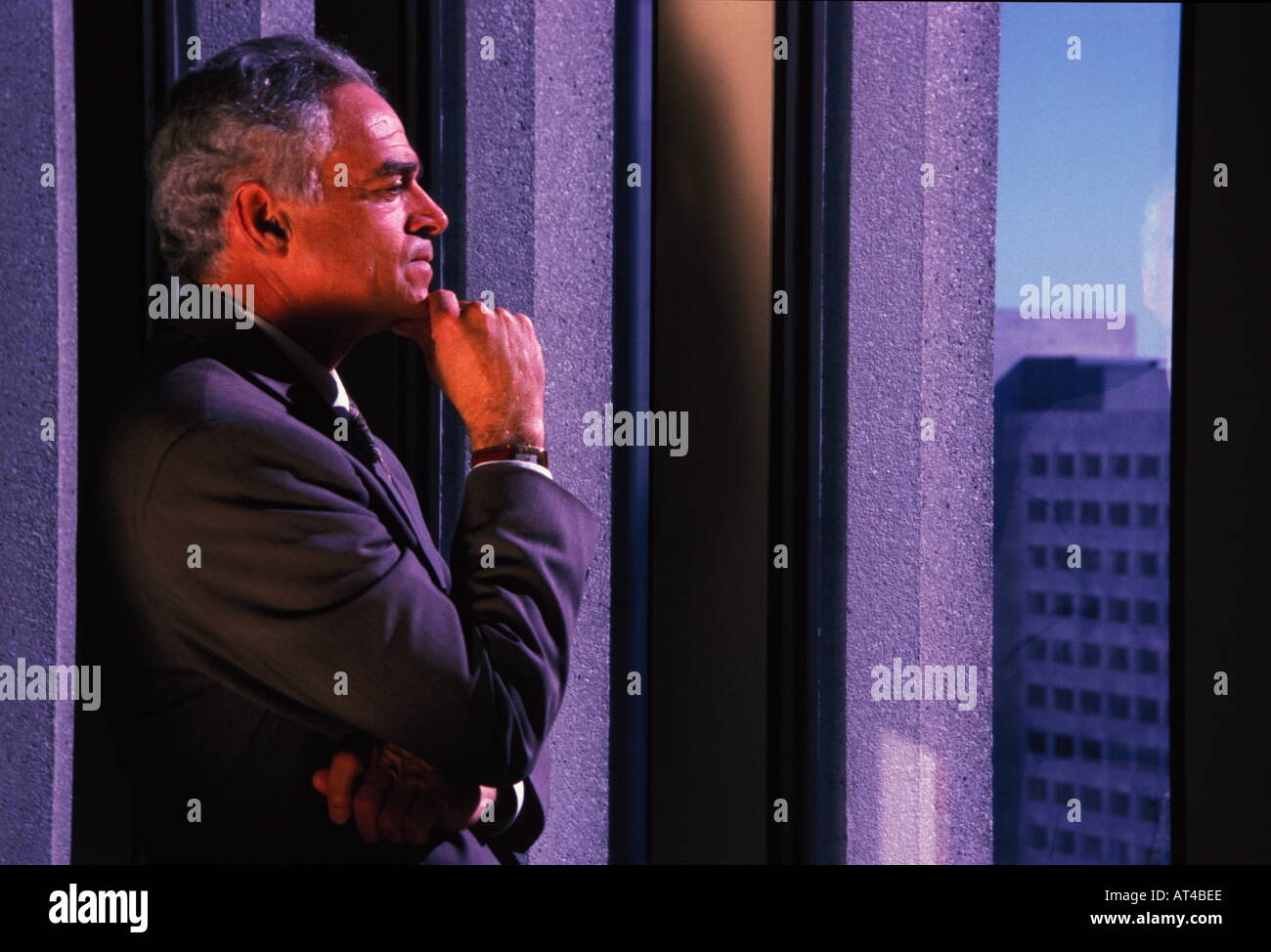 Older man staring hi-res stock photography and images - Alamy