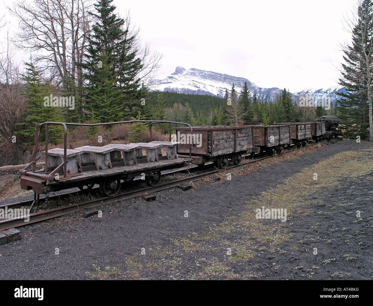 Bankhead Alberta abandoned coal mine in Banff National Park Stock Photo ...