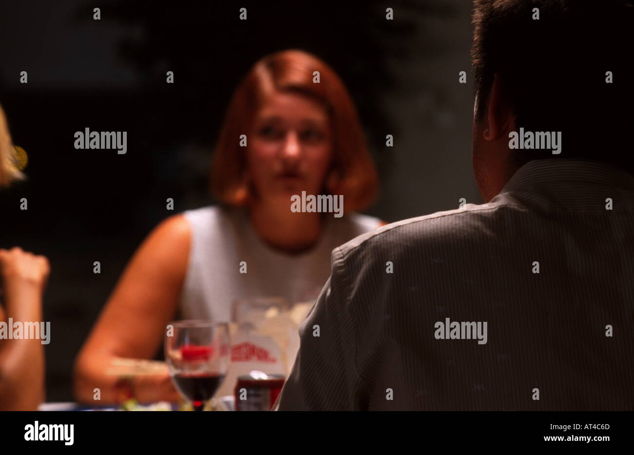 Nervous people at dinner hi-res stock photography and images - Alamy