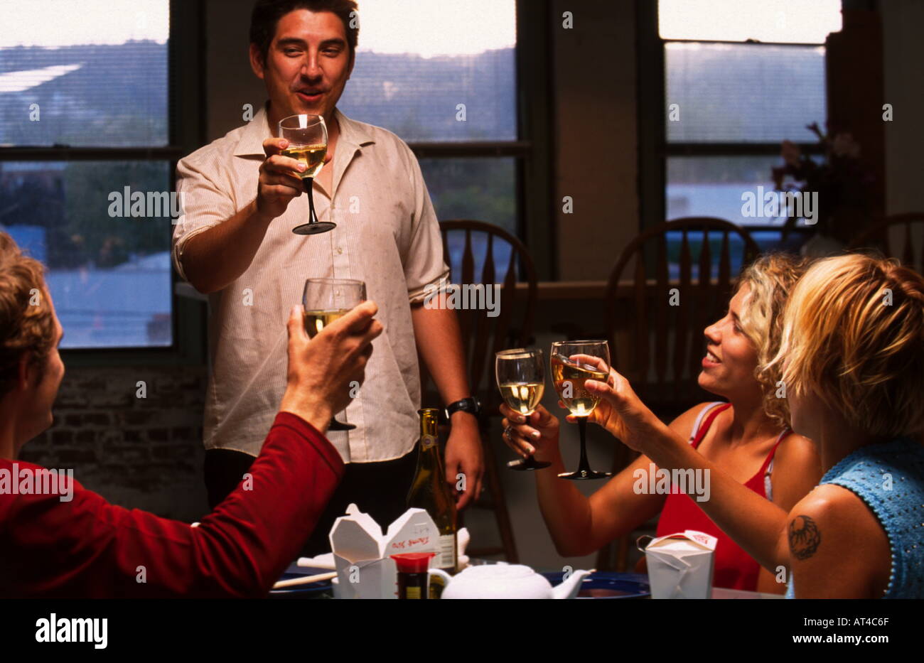 Proposing a toast hi-res stock photography and images - Alamy